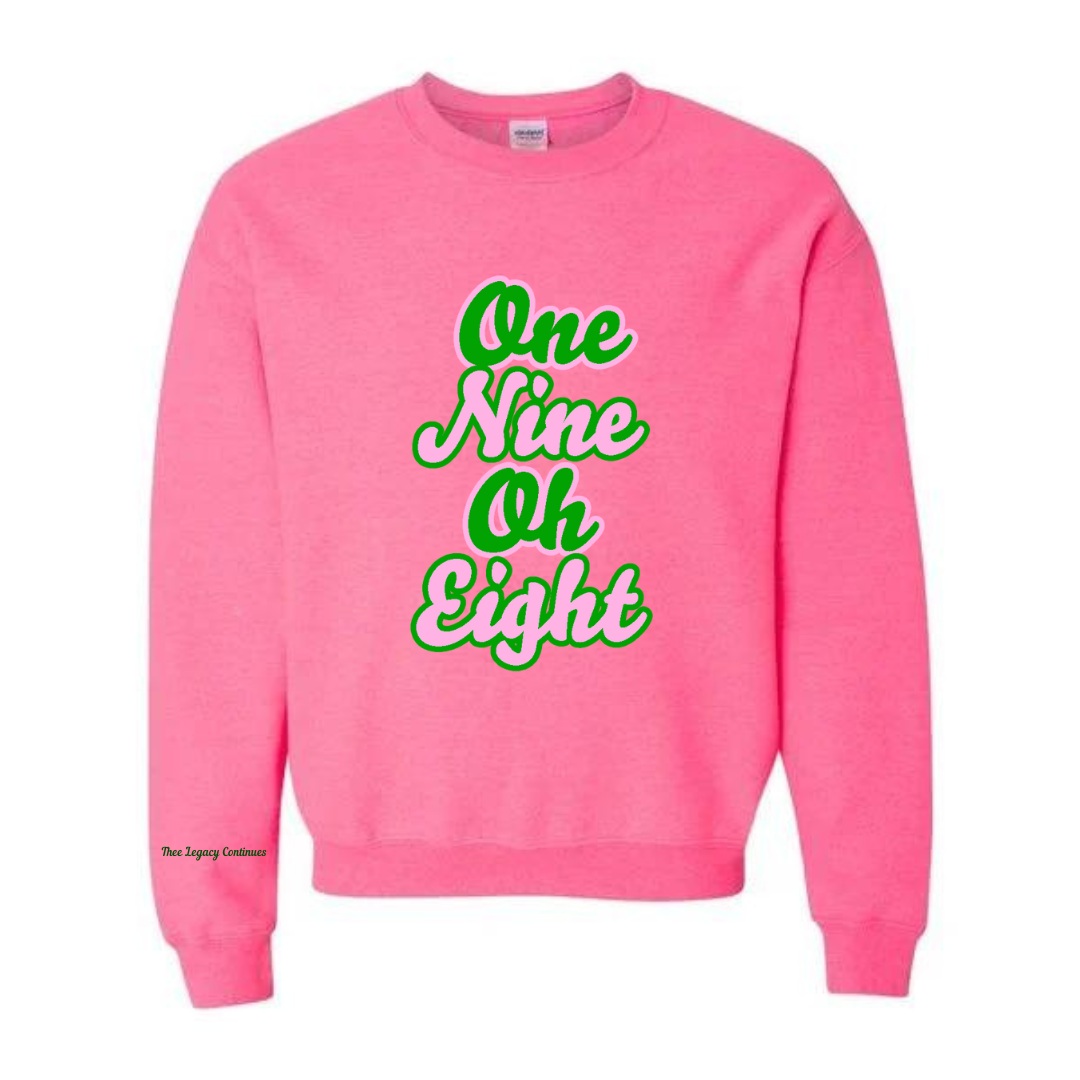 One Nine Oh Eight Chenille Crewneck – Thee Legacy Continues