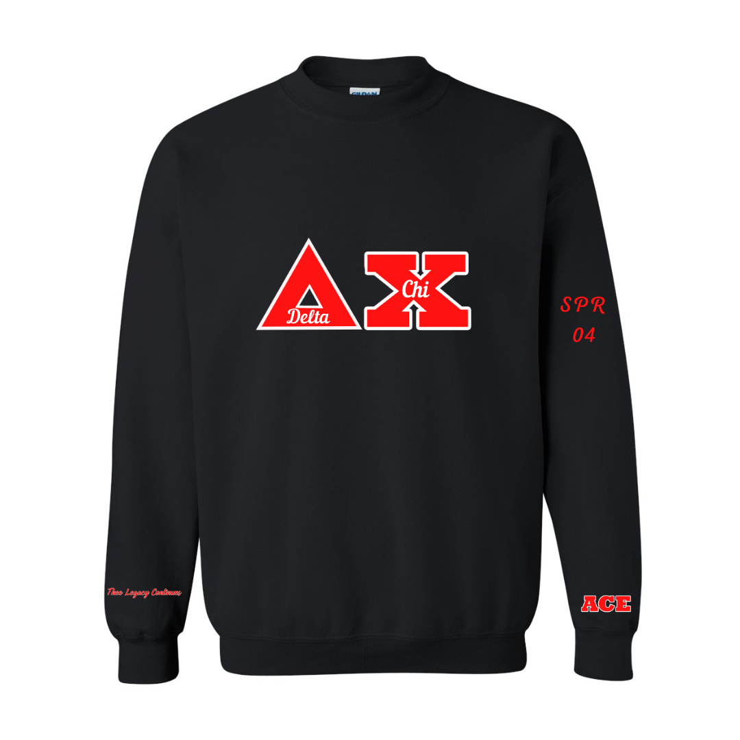 *PRE ORDER ONLY* Delta Chi Chenille Crewneck – Thee Legacy Continues