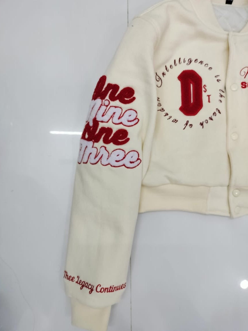 Cropped Cotton Devastating DST Bomber – Thee Legacy Continues